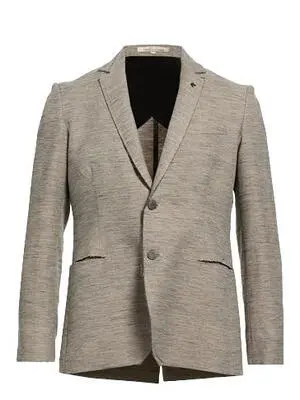 MESSAGERIE Blazer Size Cotton, Linen, Polyester - Grey