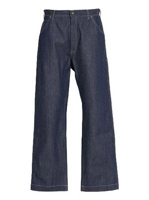 MOORER Dark Wash Baggy Denim Jeans - Blue