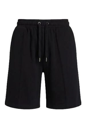 Iceberg Cotton Athletic Shorts With Print And Logo - Black