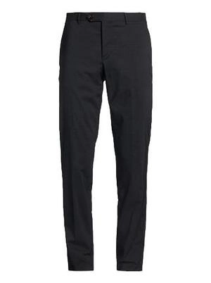 MOORER Cotton Stretch Tailored Tapered Leg Pants - Charcoal