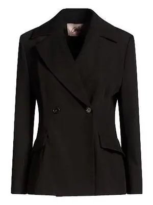 CARLA G. Double-breasted Blazer - Black