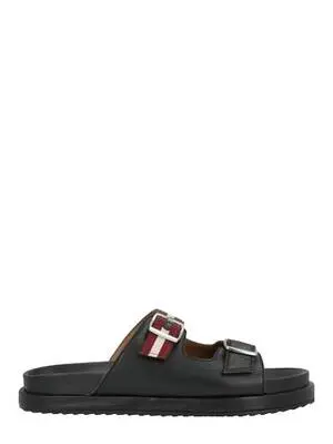 Bally Leather Sandals With Buckle Fastening - Black