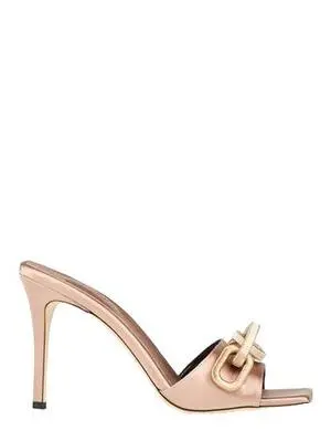 SERENA UZIYEL Textile Fibers Stiletto Sandals - Pink