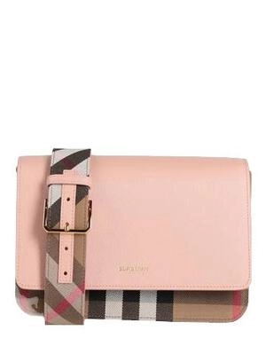 Burberry Burberry Calfskin Flap Crossbody Bag Blush