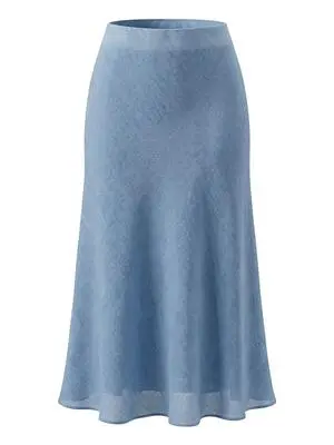 BELSIZE25 Belair Ocean Jacquard Skirt - Blue