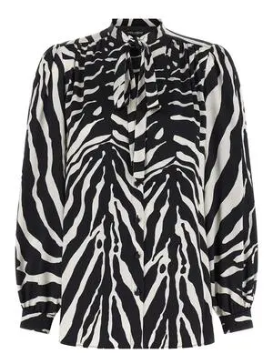 Dolce & Gabbana Zebra Print Silk Shirt - Multicolor