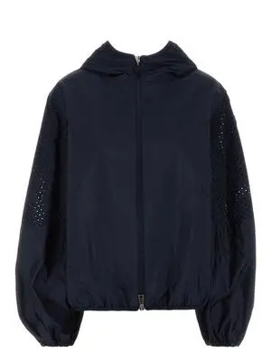 Moncler Navy Nylon Zelkova Jacket - Blue