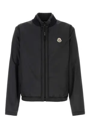 Moncler Polyester Hemmoor Bomber Jacket - Black