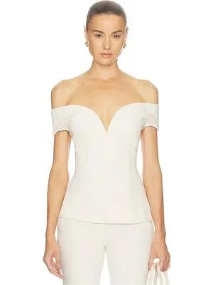 CAMILA COELHO Nila Off-the-shoulder Top - Ivory