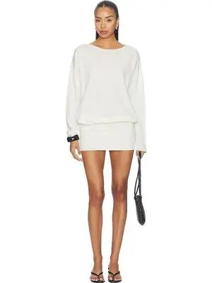 Eterne Boatneck Mini Dress - Ivory