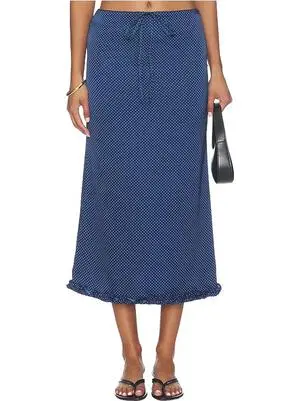 MORE TO COME Reese Maxi Skirt - Navy