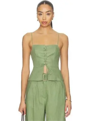 HEVRON Ophelia Top - Sage