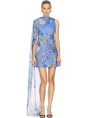 Hemant & Nandita Sash Mini Dress - Blue