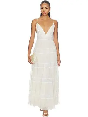 Ronny Kobo Rune Dress - Ivory