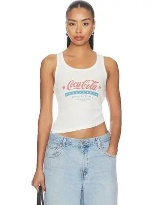 THE LAUNDRY ROOM Coca-cola Rib Tank - White