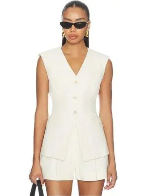 Veronica Beard Gillson Vest - Ecru