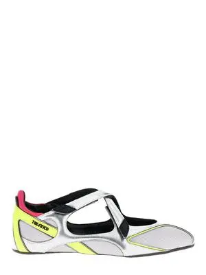 Attico Ballerina Flat "floor 01 - Argento