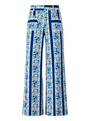 MIND TRAVELER Valeria Floral Jeans - Blue