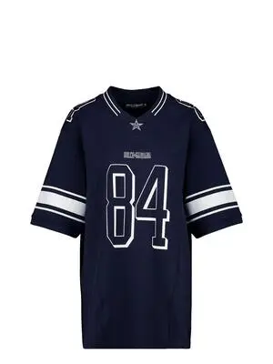Dolce & Gabbana Printed T-shirt With Patch Detail - Blue
