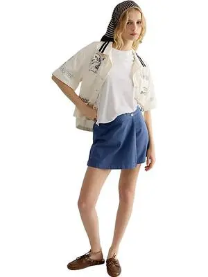Donni. Cotton Chino Skort - Lapis