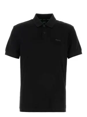BOSS Cotton Polo Shirt - Black