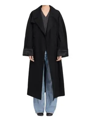 MAISON MARGIELA Cotton Twill Trench Coat - Black