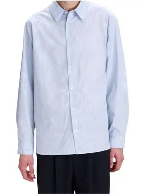 A.p.c. Malo Striped Shirt - Blue-gray