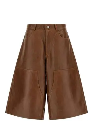 HAIKURE Legacy Wide-leg Bermuda Shorts - Brown