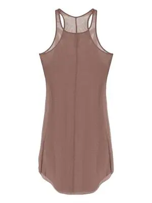 Rick Owens Ribbed Longline Tank Top - Brown
