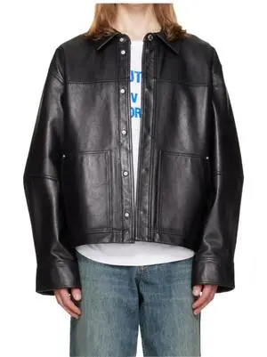 Helmut Lang Leather Jacket - Black
