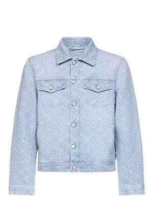 Casablanca Monogram Denim Jacket - Lightblue