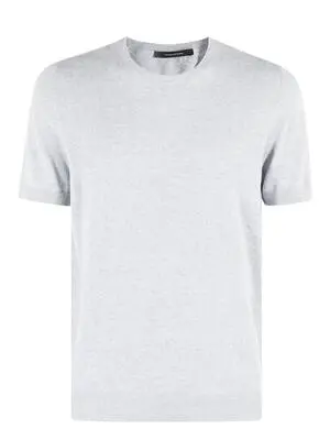 Tagliatore Josh Gse Crewneck Knitted T-shirt - Perla
