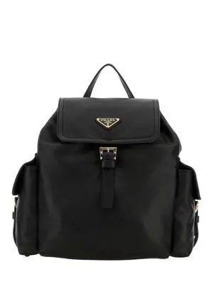 Prada Flap Shoulder Bag - Black