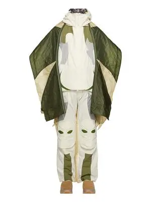 KUSIKOHC Patchwork Hooded Zip-up Jacket - Multicolor