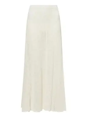 Dissh Lace Cotton-blend Maxi Skirt - White