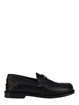 CHRISTIAN LOUBOUTIN Plato Leather Loafers - Black