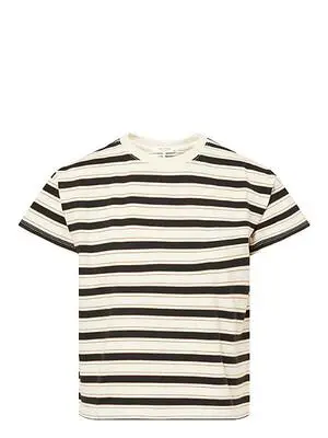 Rag & Bone Kelly Stripe Boxy Cotton T-shirt - Creammulti