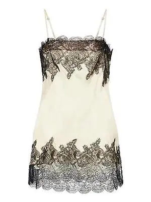 Dissh Mina Lace Woven Top - Straw