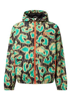 BILLIONAIRE BOYS CLUB Leopard Camo Hooded Shell Jacket - Multi