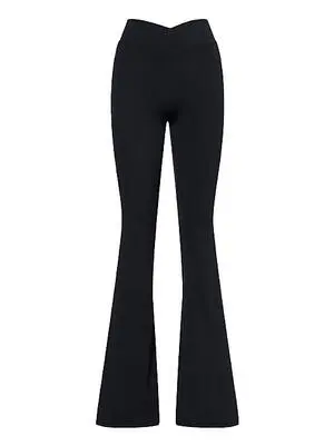 Bo+tee Soft Active V-waist Flared Leggings - Black