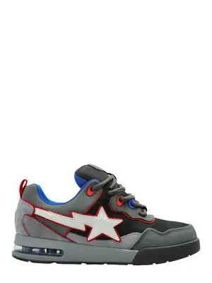 A BATHING APE Logo Sneakers - Grey