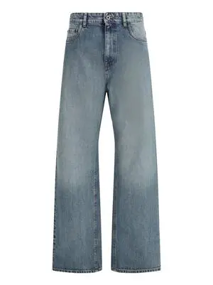 Miu Miu Wide Leg Jeans - Blue