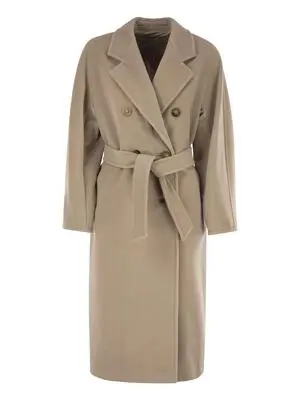 Max Mara Max Mara Madame Wool And Cashmere Coat Multicolor