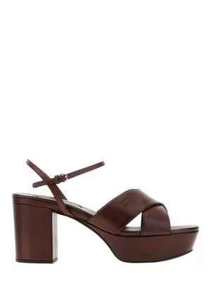 Miu Miu Miu Miu Heeled Platform Sandals Multicolor