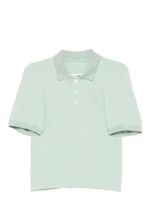 MAISON MARGIELA Embroidered Logo Polo Shirt - White