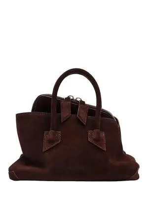 Attico THE ATTICO Suede La Passeggiata Mini Bag Brown