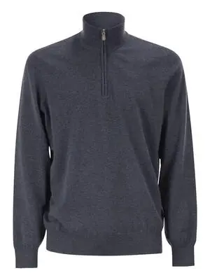 BRUNELLO CUCINELLI Brunello Cucinelli Cashmere Quarter-Zip Sweater