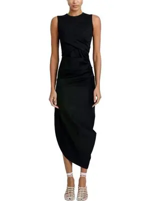 Proenza Schouler Zafira Mercerized Cotton Jersey Dress - Black