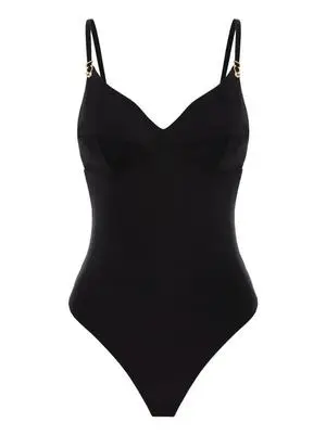 MURMUR Skin Bodysuit With Gold-tone Hardware - Black