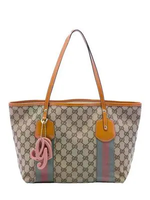 Gucci Gg Canvas Web Jolie Tote Bag - Neutrals